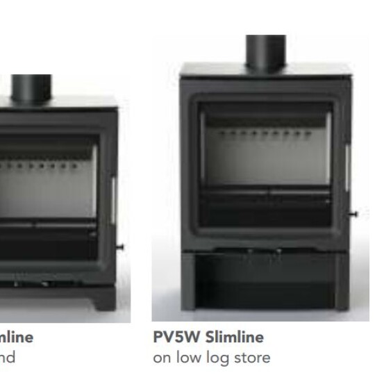 Purevision PV5W Slimline multi-fuel stove » Green Man Stoves